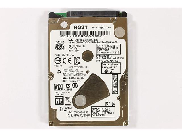 Click here for HGST Travelstar Z7K500 HTS725025A7E630 250 GB 2.5... prices