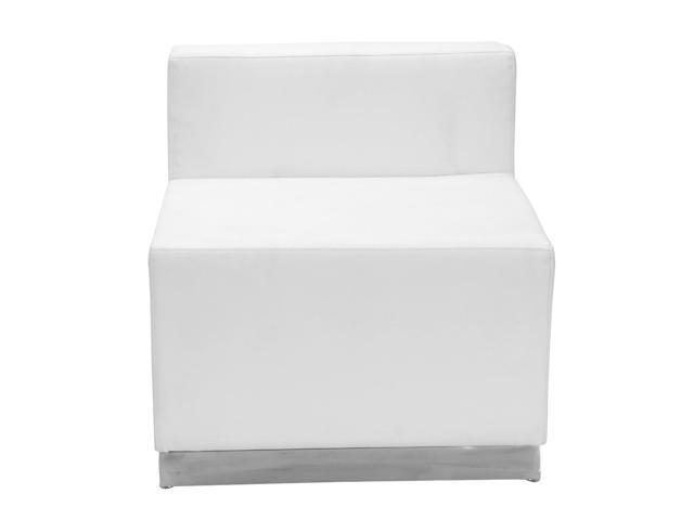 Click here for HERCULES Alon Series Melrose White LeatherSoft Cha... prices