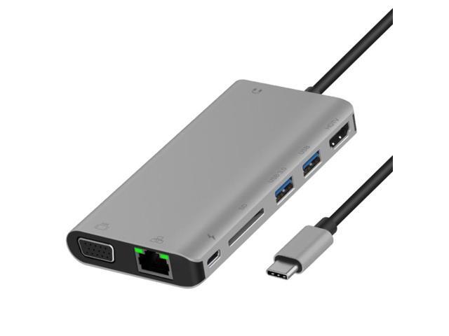 Click here for Onten 9591BD 8 in 1 USB-C / Type-C HUB Grey prices