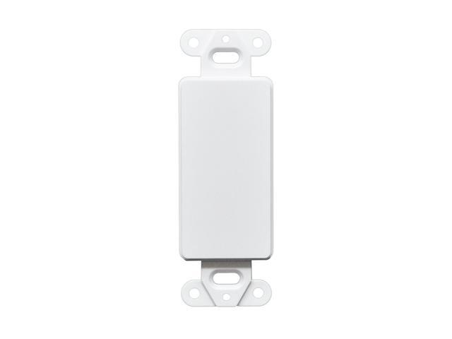 Click here for 1 Gang Decorator Blank Wall Plate Insert White prices