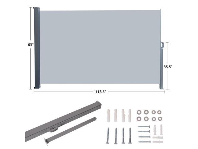 Click here for Outdoor Side Pull Shed Canopy Partition Windshield... prices