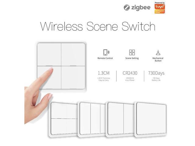 Click here for Tuya ZigBee 4 Gang Wireless 12 Scene Switch Push B... prices