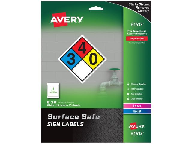 Click here for Avery 61513 (7278261513) Surface Safe Sign Labels... prices