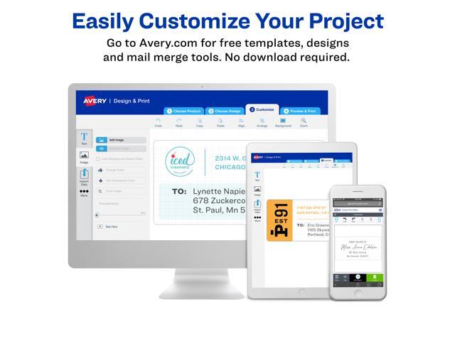 Click here for Avery Matte Clear Return Address Labels  Sure Feed... prices