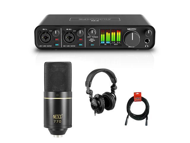 Click here for Motu M4 4x4 USB Audio Interface with MXL 770 Cardi... prices