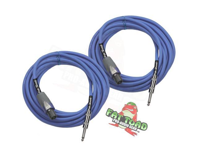 Click here for Speakon to 1/4 Male Cables (2 Pack) by FAT TOAD 25... prices