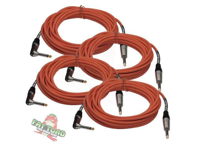Click here for Guitar Cords (4 Pack) Right Angle Instrument Cable... prices