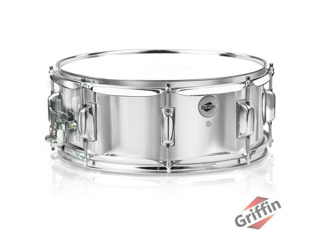 Click here for Metal Snare Drum by GRIFFIN 14 x 5.5 inch Steel Ch... prices