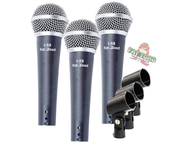 Click here for Vocal Handheld Microphones & Clips (3 Pack) by FAT... prices