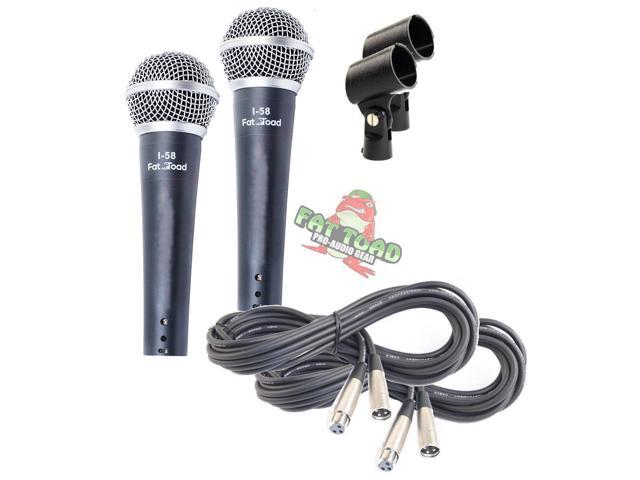 Click here for Vocal Microphones with XLR Mic Cables & Clips (2 P... prices