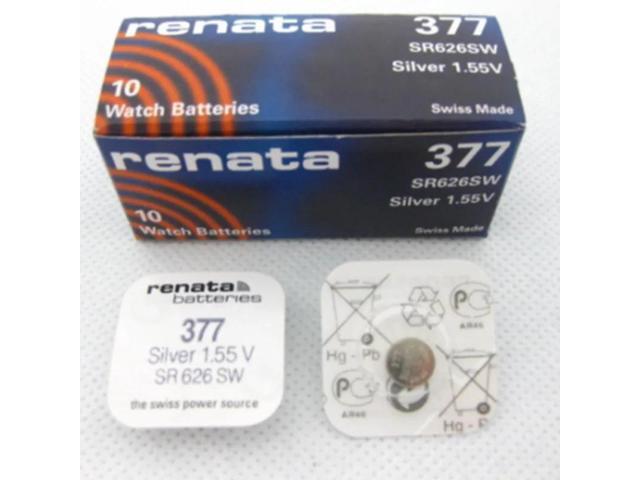 Click here for 10pcs RETAIL Brand Renata LONG LASTING 377 SR626SW... prices