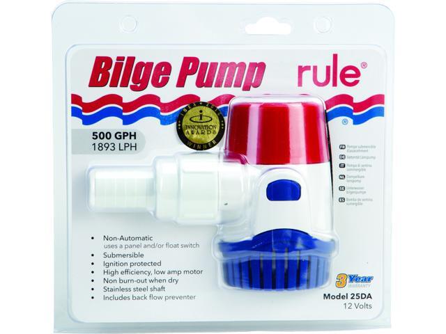 Click here for Rule 500 Gph Standard 12V Bilge Pump prices