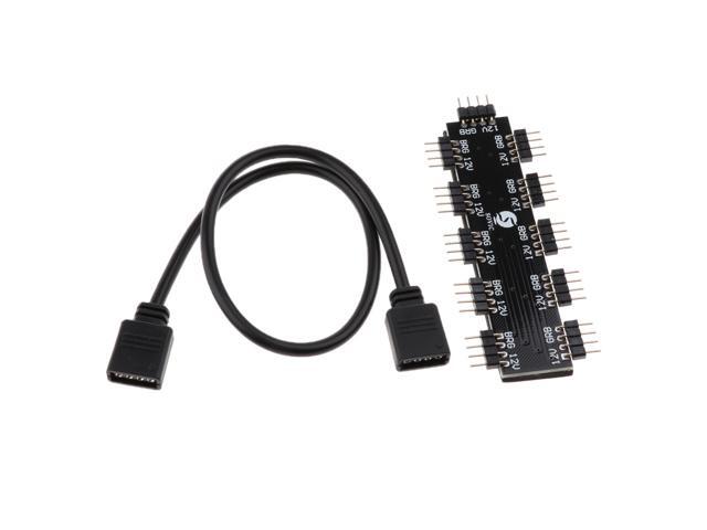 Click here for Motherboard RGB Fan Hub Splitter Controller 4Pin 1... prices