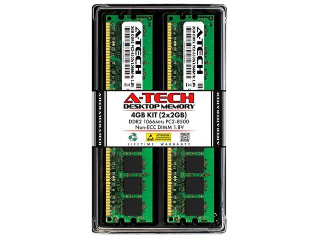 Click here for A-Tech 4GB (2x2GB) DDR2 1066MHz DIMM PC2-8500 UDIM... prices