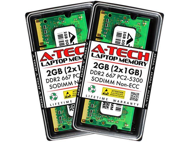 Click here for A-Tech 2GB (2x1GB) DDR2 667MHz SODIMM PC2-5300 Non... prices