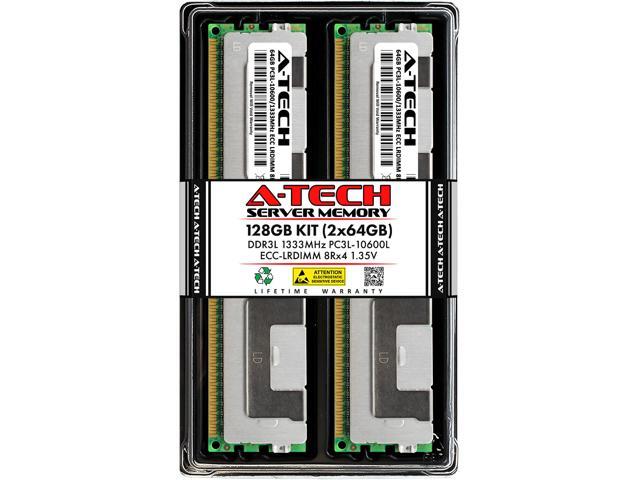 Click here for A-Tech 128GB (2x64GB) 8Rx4 PC3L-10600L DDR3 / DDR3... prices