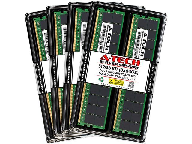 Click here for A-Tech 512GB (8x64GB) 2Rx4 PC5-38400R DDR5 4800 MH... prices