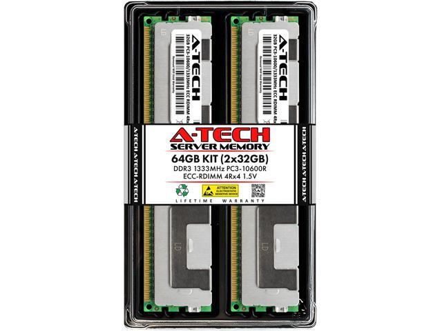 Click here for A-Tech 64GB (2x32GB) 4Rx4 PC3-10600R DDR3 1333 MHz... prices