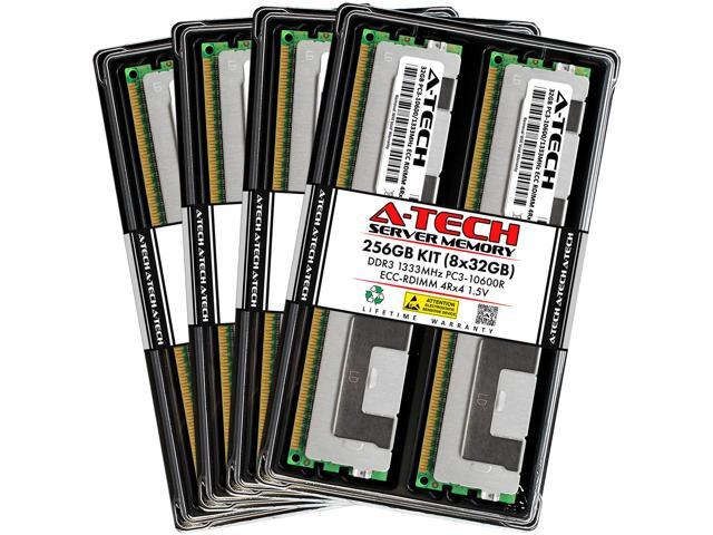 Click here for A-Tech 256GB (8x32GB) 4Rx4 PC3-10600R DDR3 1333 MH... prices
