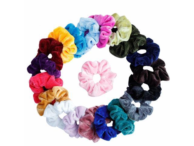 Click here for 30 pcs Hair Scrunchies Gold Velvet Elastics Bands... prices