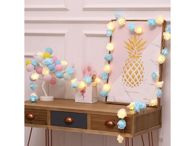 Click here for 9.84 Ft 20 LED Rose Flower Lights String Battery O... prices
