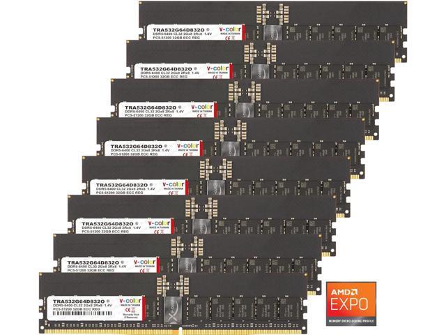 Click here for V-COLOR DDR5 256GB (32GBx8) 6400MHz CL32 2Gx8 2Rx8... prices