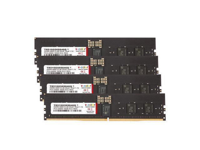 Click here for V-COLOR DDR5 64GB (16GBx4) 5600MHz CL46 2Gx8 1Rx8... prices