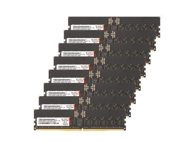 Click here for V-COLOR DDR5 256GB (32GBx8) 4800MHz CL40 4Gx4 1Rx4... prices
