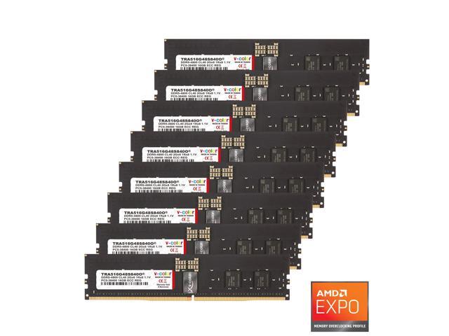Click here for V-COLOR DDR5 128GB (16GBx8) 4800MHz CL40 2Gx8 1Rx8... prices