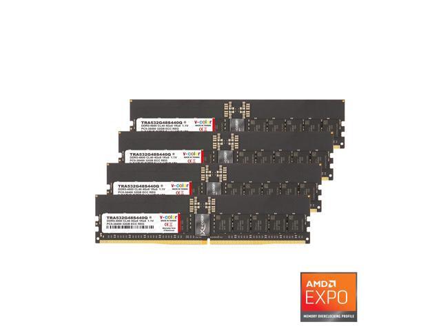 Click here for V-COLOR DDR5 128GB (32GBx4) 4800MHz CL40 4Gx4 1Rx4... prices