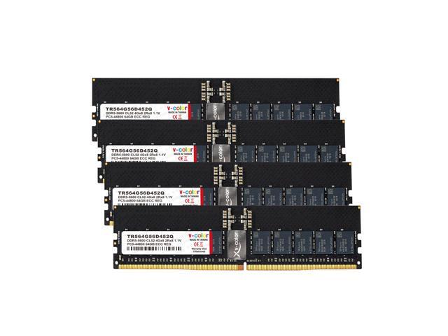 Click here for V-COLOR 256GB (64GBx4) DDR5 5600MHz CL52 1.1V ECC... prices