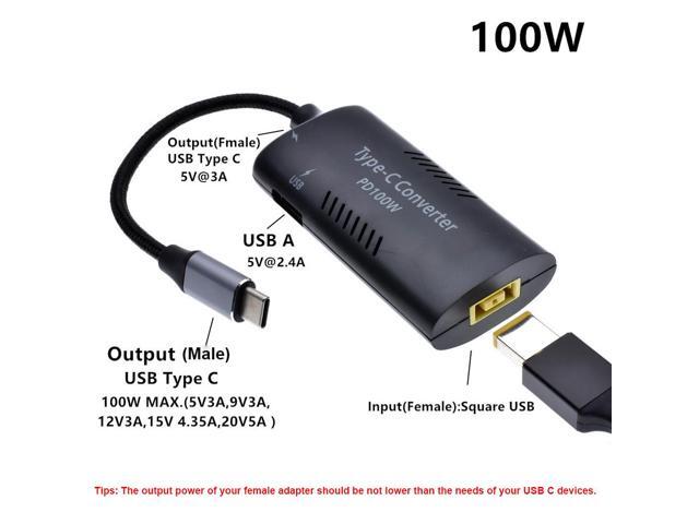 Click here for 100W Multifunctional Type C Converter  DC Slim Squ... prices