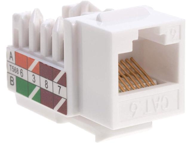 Click here for Cat6 45° Angled Keystone Ethernet Wall Jack Punch... prices