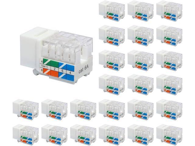 Click here for VCE RJ45 Cat6A Keystone Jack UL Listed 25-Pack  10... prices