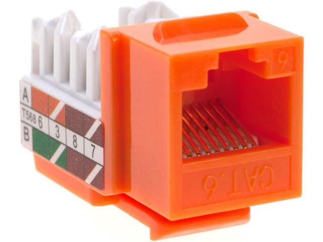 Click here for Cat6 45° Angled Keystone Ethernet Wall Jack Punch... prices