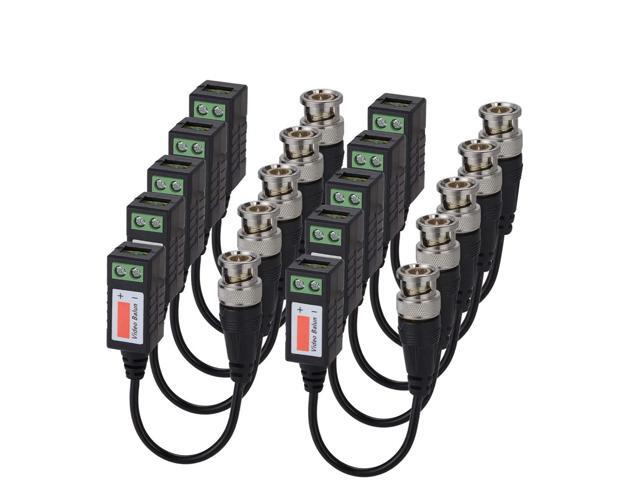 Click here for Video Balun Connectors 8 Pairs Cat5 HD Mini CCTV B... prices