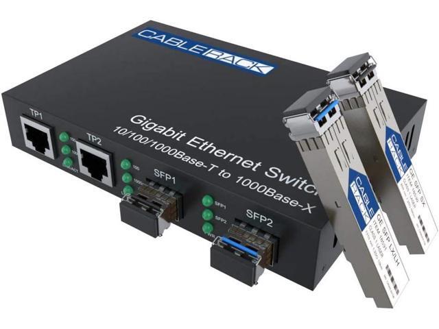 Click here for CableRack Gigabit Media Converter Multimode to Sin... prices