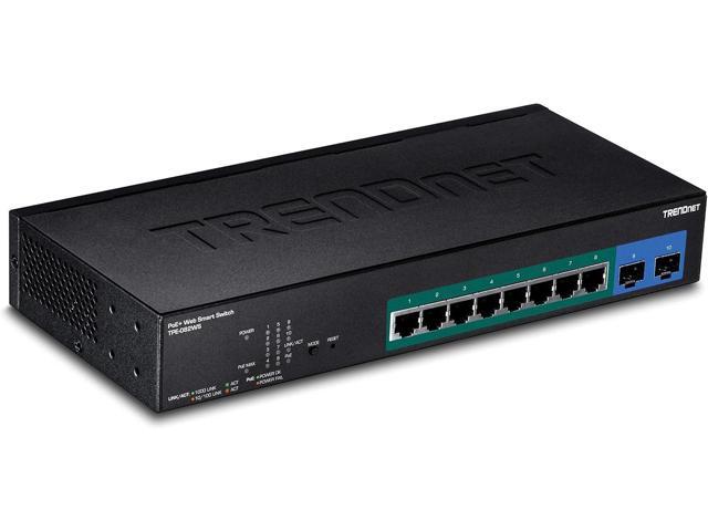 Click here for TRENDnet 10-Port Gigabit Web Smart PoE+ Switch  TP... prices
