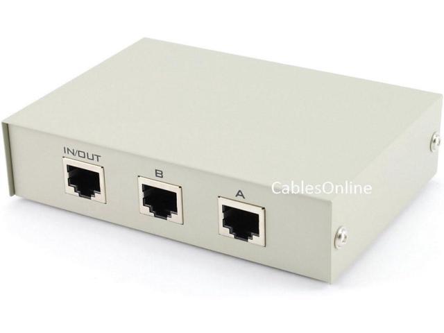 Click here for CablesOnline Compact 2-Way RJ45 Ethernet Network P... prices