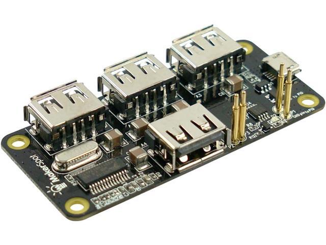 Click here for MakerSpot 4-Port Stackable USB Hub HAT for Raspber... prices