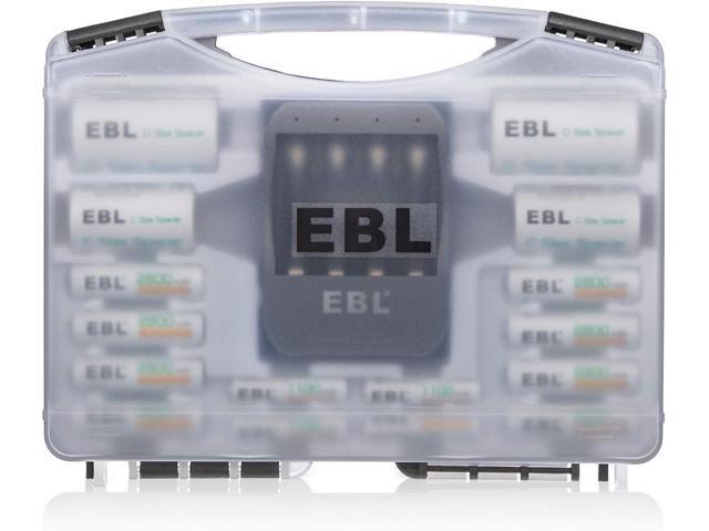 Click here for EBL Black Batteries Box Include: Rechargeable 8 AA... prices