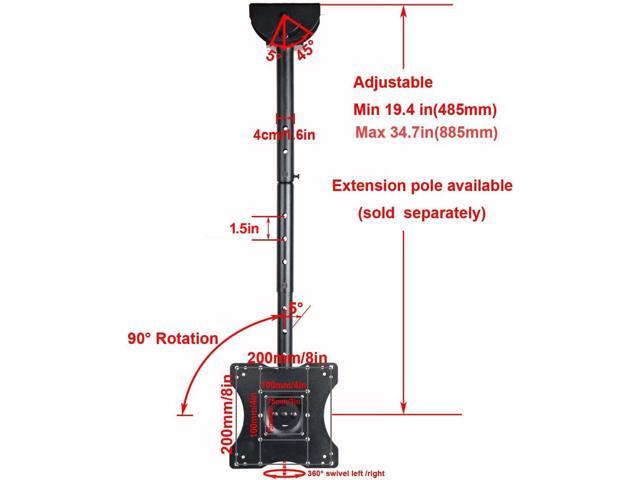 Click here for VideoSecu Adjustable Ceiling TV Mount Fits Most 26... prices
