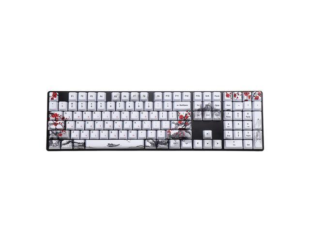 Click here for MechZone 109 Keys Plum Blossom Keycaps PBT OEM Pro... prices