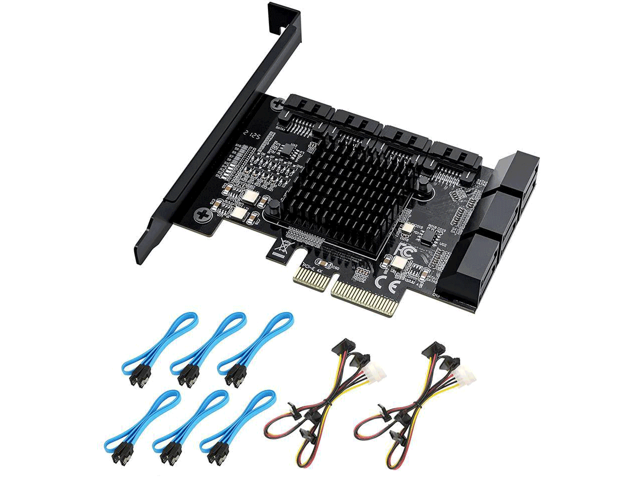 Click here for TROPRO PCIe SATA Card 10 Port with 6 SATA Cables a... prices