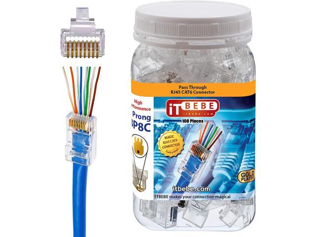 Click here for ITBEBE Gold Plated RJ45 CAT6 8P8C 100 Pieces Pass... prices