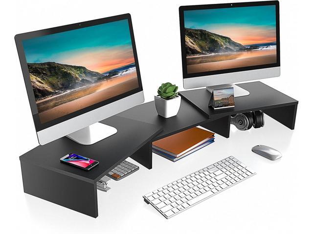 Click here for FITUEYES Dual Monitor Stand 3 Shelf Computer Monit... prices