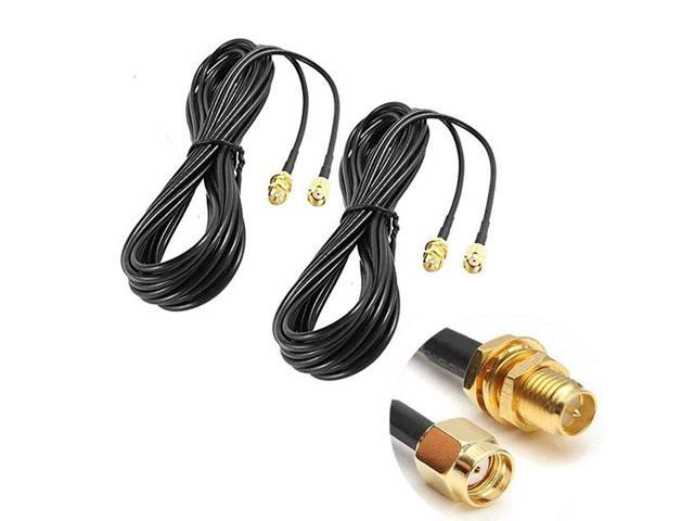 Click here for 2Pack 33ft WiFi Antenna Extension Cable RP-SMA Mal... prices