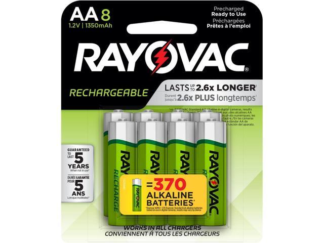 Click here for RAYOVAC Rechargeable AA Batteries (8 Pack)  NiMH D... prices