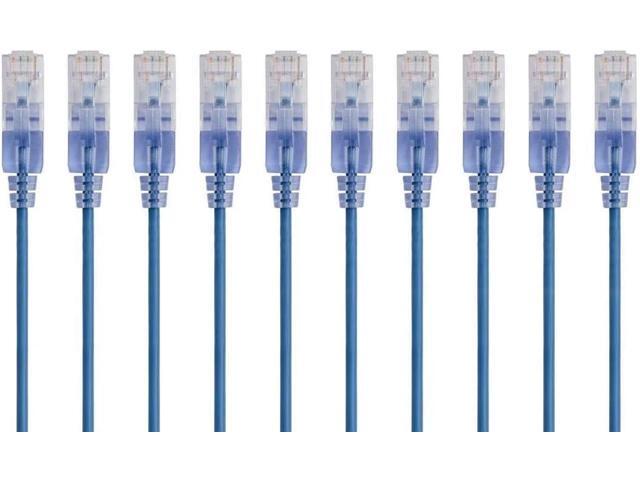 Click here for Monoprice 10-Pack SlimRun Cat6A Ethernet Network P... prices