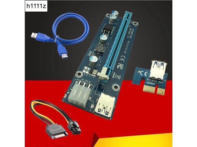 Click here for 006C PC PCIe PCI-E PCI Express Riser Card 1x to 16... prices